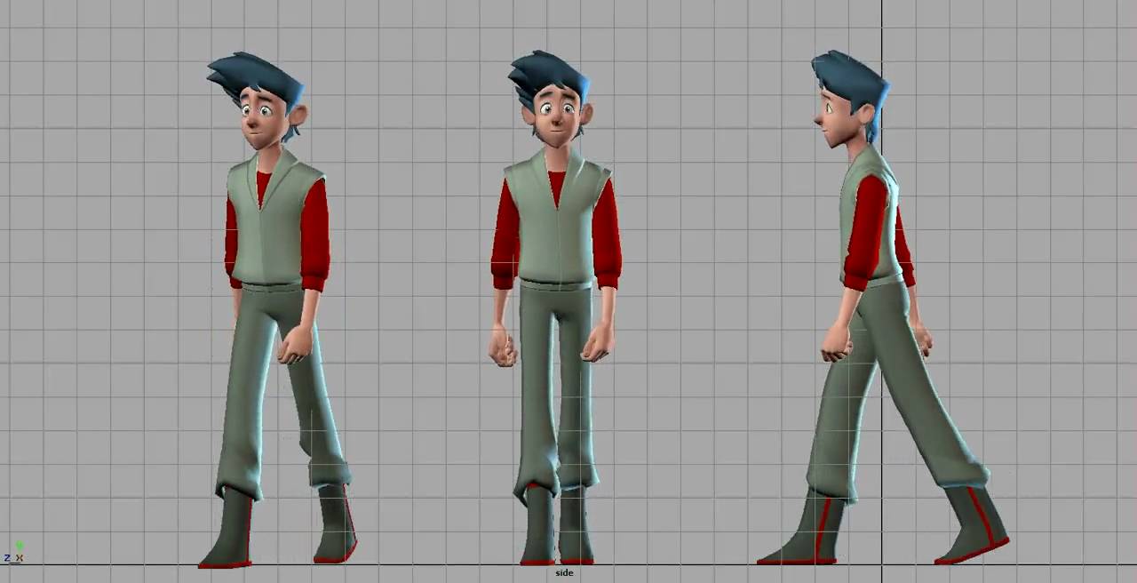 walkcycle hero by bang - YouTube