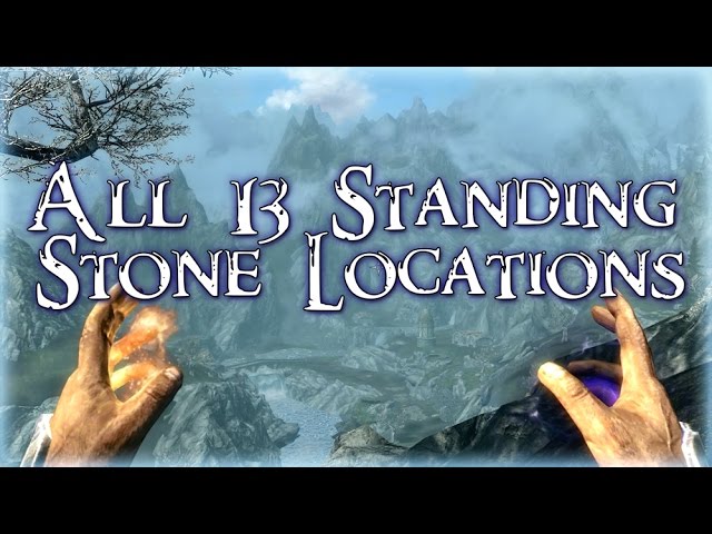 Skyrim Standing Stones Mapguide Standing Stones The Elder Scrolls V: