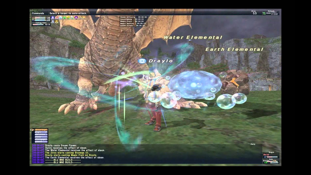 FFXI - Ouryu Cometh - BLU Solo. - YouTube
