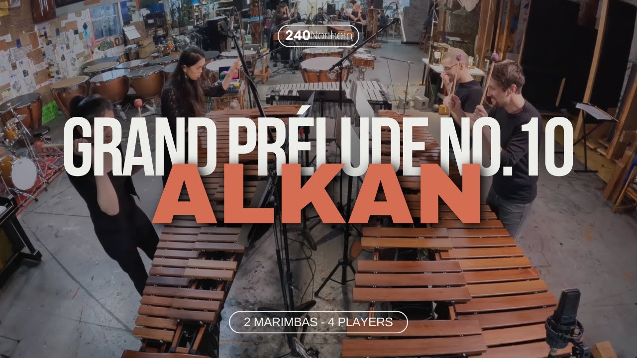 2 marimbas / 4 players - C.V Alkan - Grand Prélude No.10 - YouTube