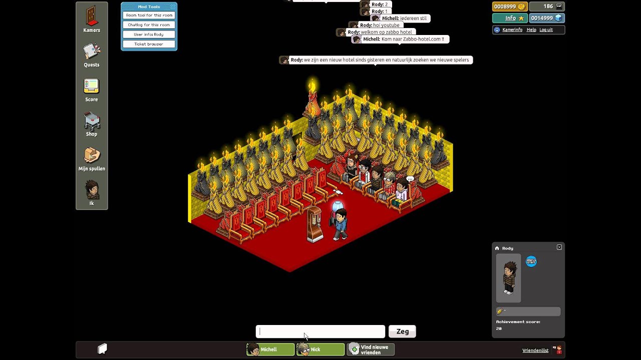 ZABBO-HOTEL.COM nieuwe habbo retro :) - YouTube