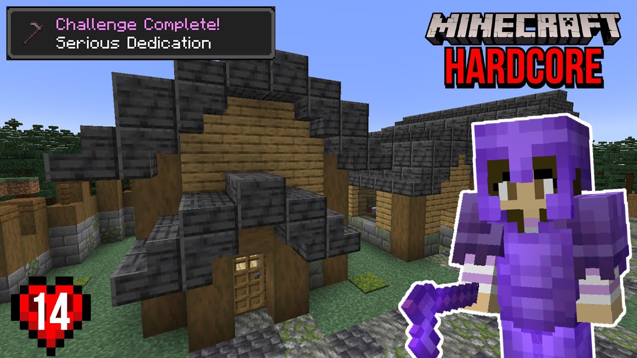 Villager Houses and Netherite Mining! Ep. 14 | Minecraft 1.19 Hardcore ...