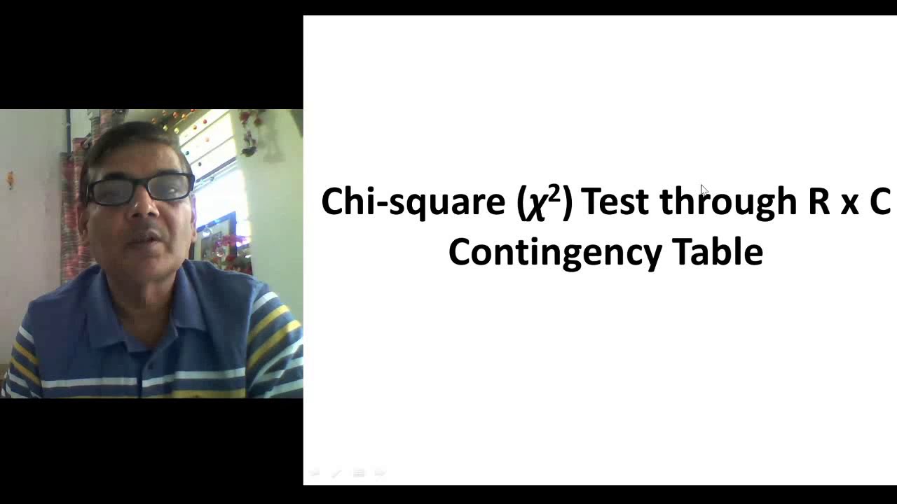 Chi-square Test through RxC Contingency Table - YouTube