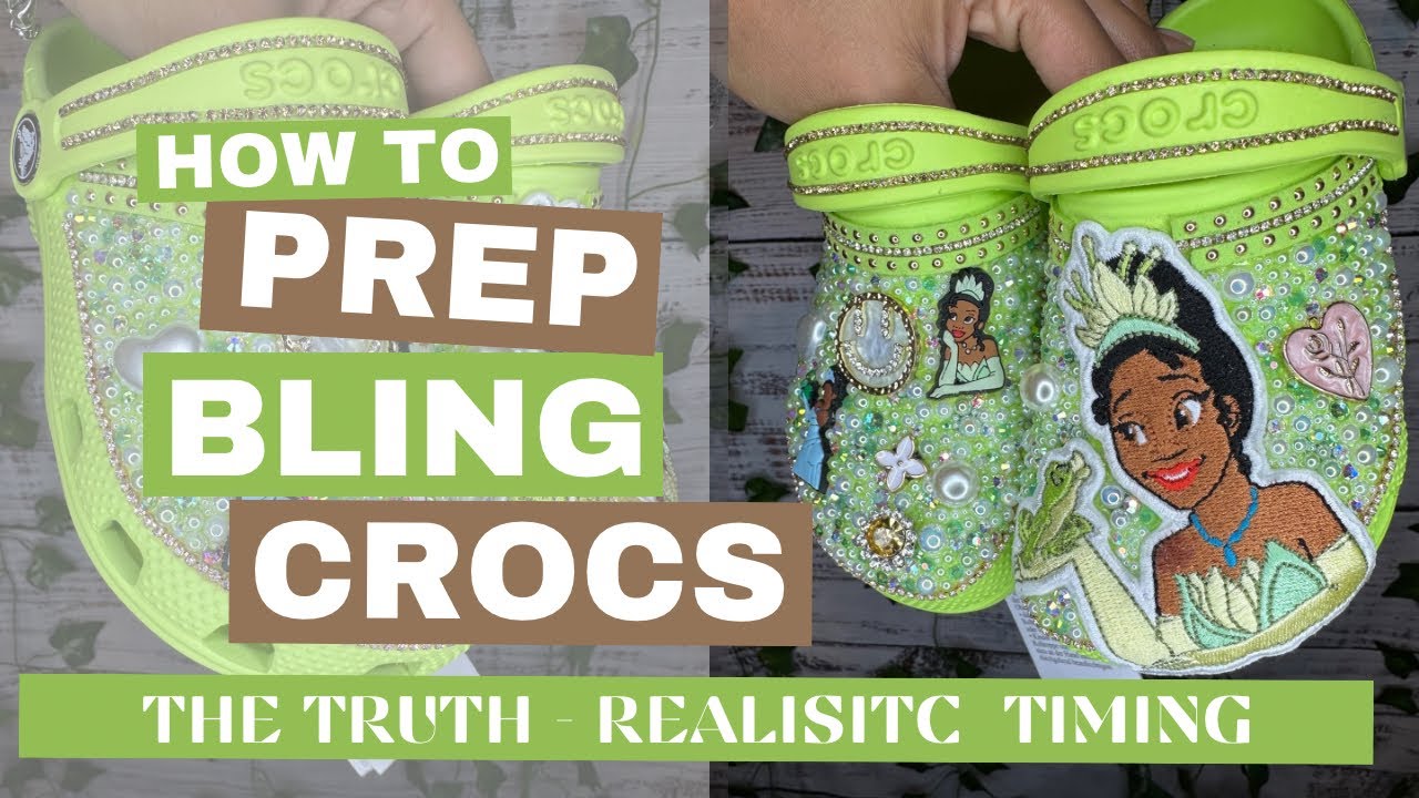 Bling Crocs Prep (Realistically) | DIY CROCS | Custom Crocs - YouTube