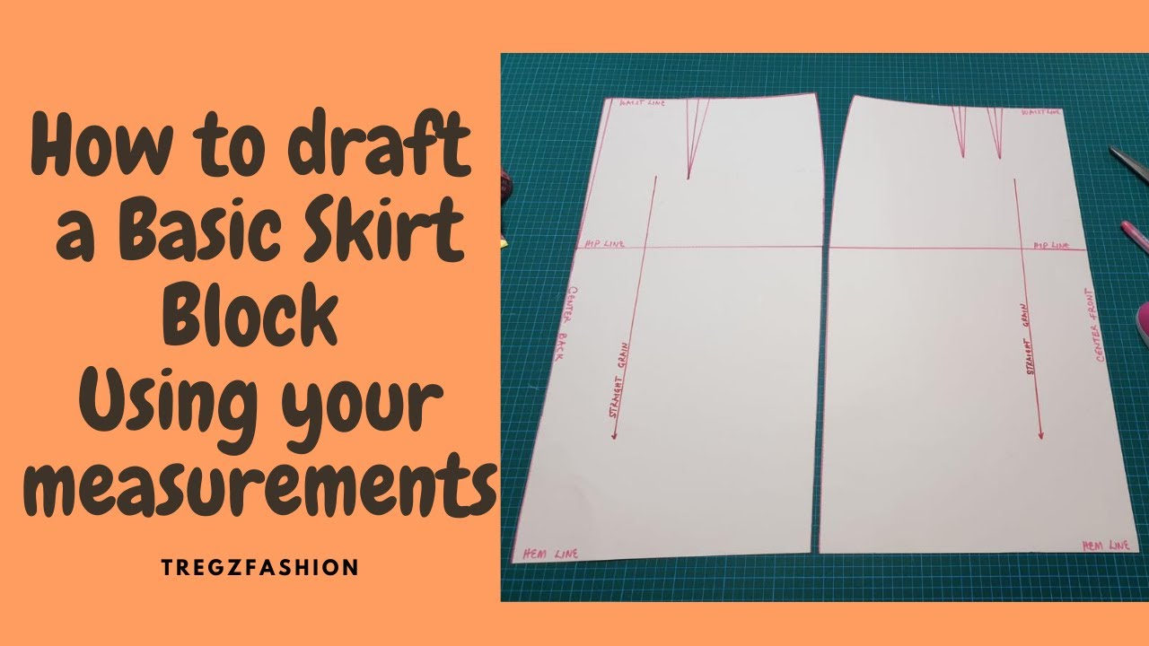 Basic Skirt Block - YouTube
