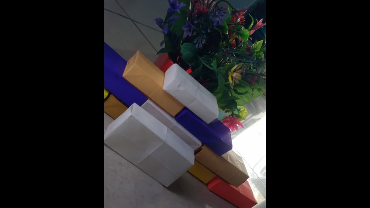 How to make orgami cuboid with paper - YouTube