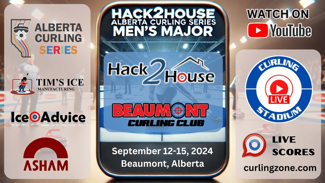 Aaron Sluchinski vs. Trevor Bonot - Draw 2 - Hack2House Alberta Curling ...