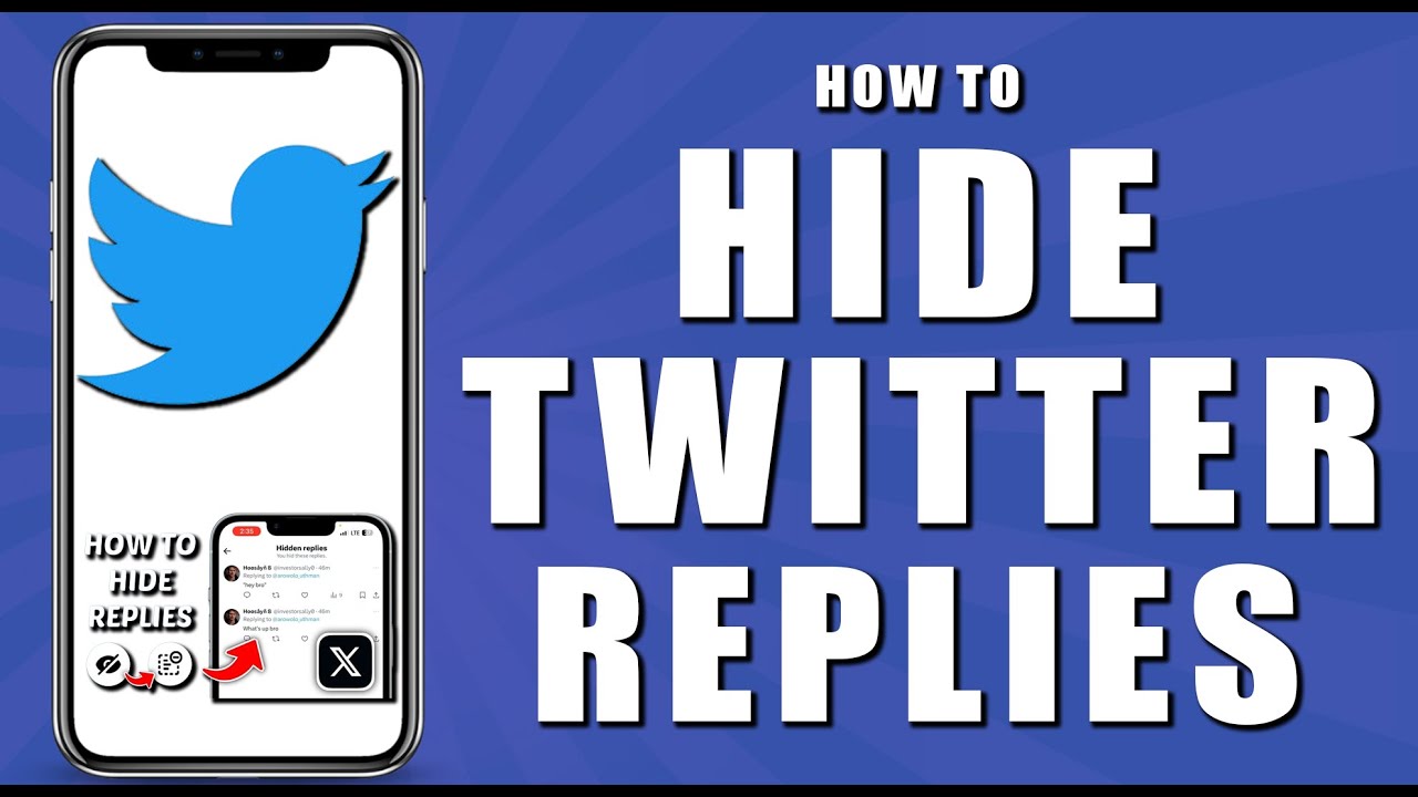 How to hide twitter replies (2024) - YouTube