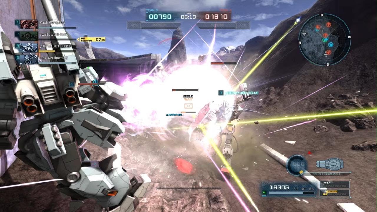 Gundam Battle Operations #5910: Jeddah Cannon Lv 1 (550 Cost) - YouTube
