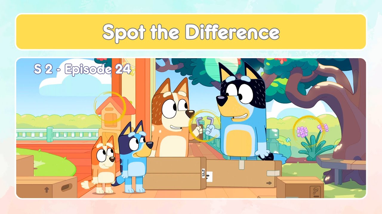 Bluey Quiz - Bluey S2E24 Flat Pack ｜ Spot the difference ｜ Mind Game ...
