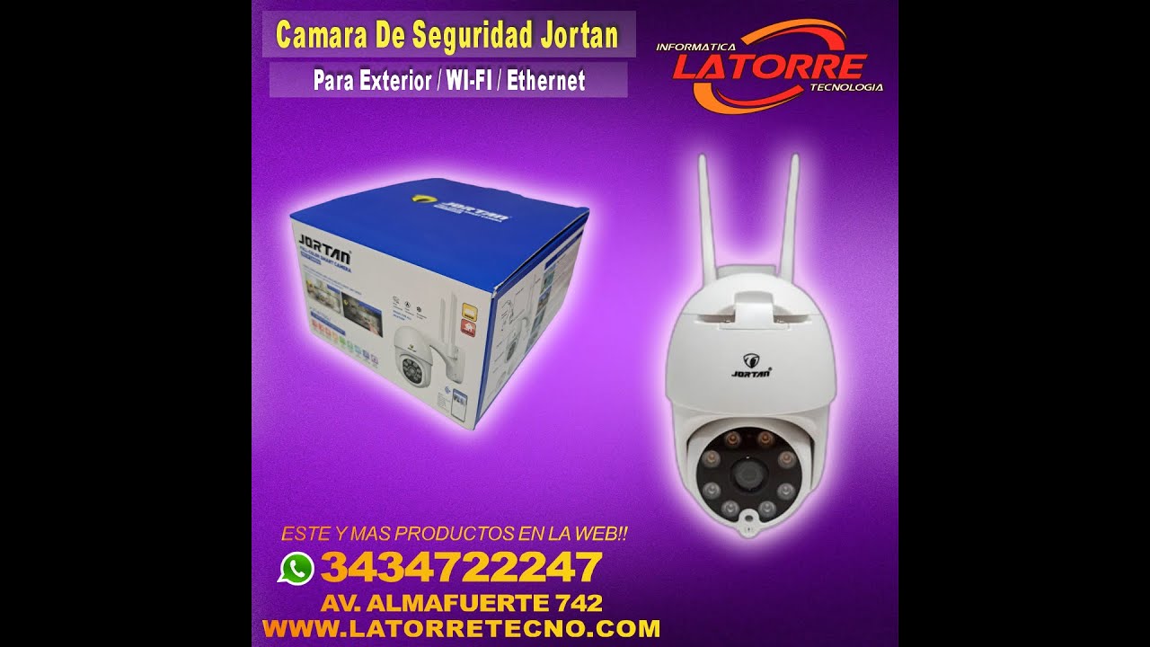 Configuración Camara WIFI IP Jortan / JT-8170QJ - YouTube