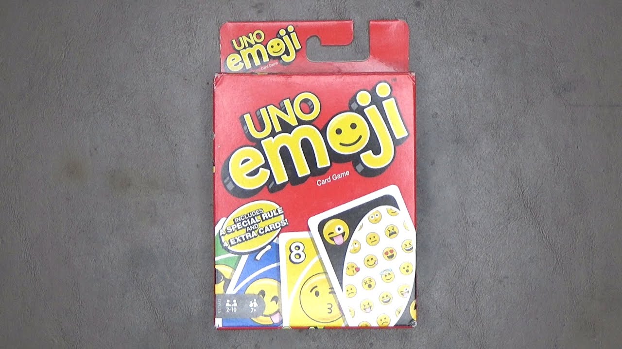 UNO Emoji Card Game Opening - YouTube