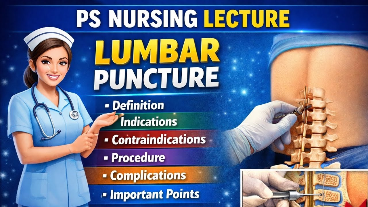 🔴Lumbar Puncture Explained | Complete Nursing Notes | PS Nursing ...