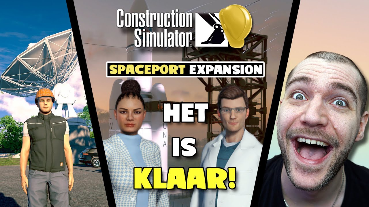 ONZE EERSTE OPDRACHT IS AF! 🔭 | Construction Simulator 22 (SPACEPORT DLC) - Afl. #86 (PC) NL ...