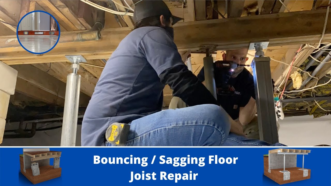 Sagging Floor Joists | SmartJack Installation - YouTube