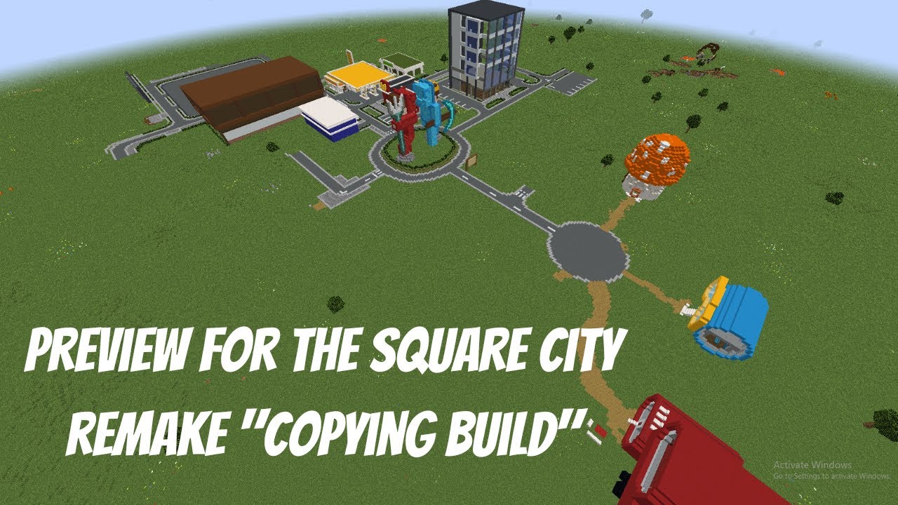 2nd Preview for the square city remake "Copying build" - YouTube