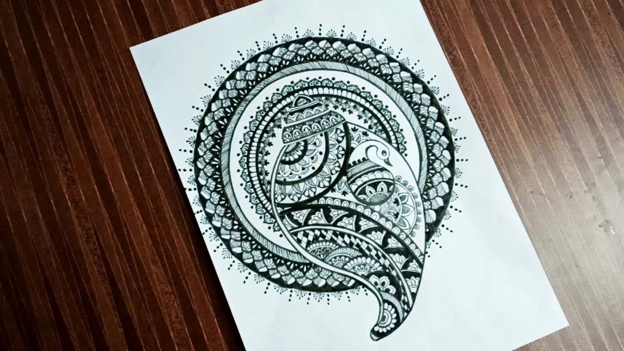 How to draw easy Shankh Mandala | Sea Shell Mandala Art | Mandala ...