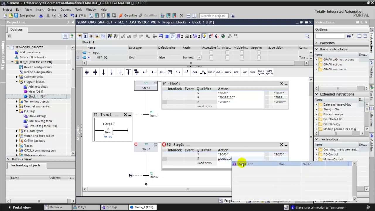 INTRODUCCIÓN A LA PROGRAMACIÓN EN GRAPH TIA PORTAL, SEMÁFORO CON HMI DE ...