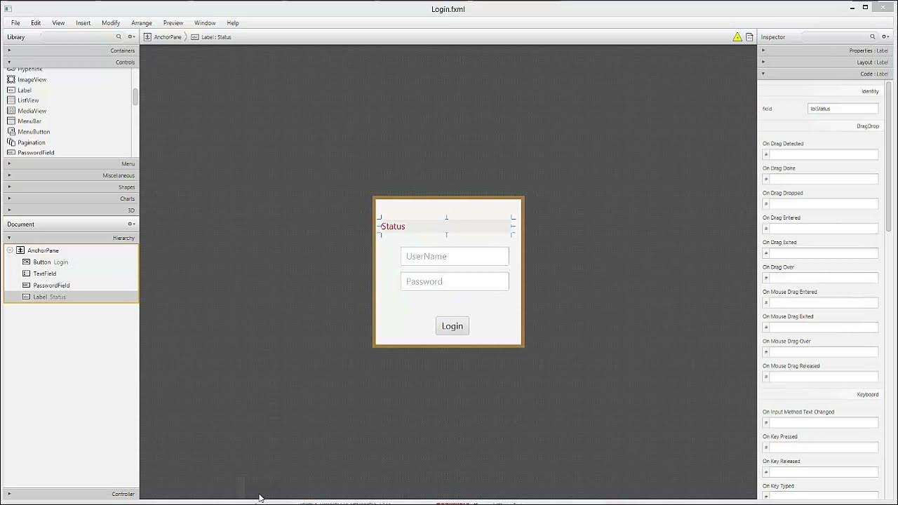 Create Login Application using JavaFx - YouTube