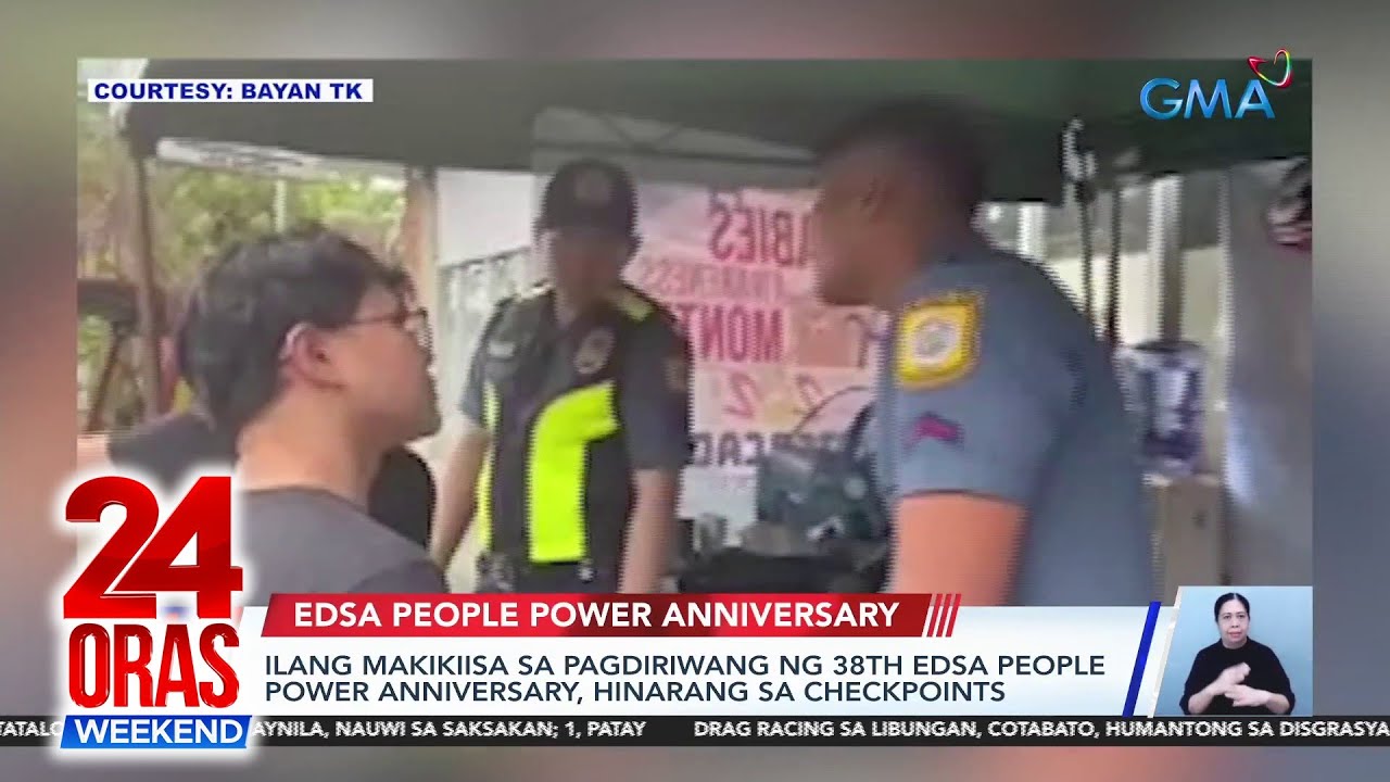 Ilang makikiisa sa pagdiriwang ng 38th EDSA People Power Anniversary ...