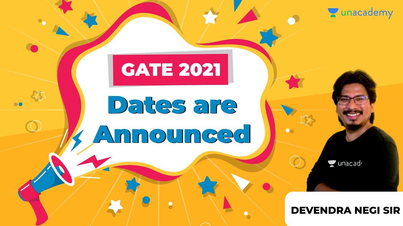 GATE 2021 Exam Dates Announced | Important Notification | By Negi Sir ...