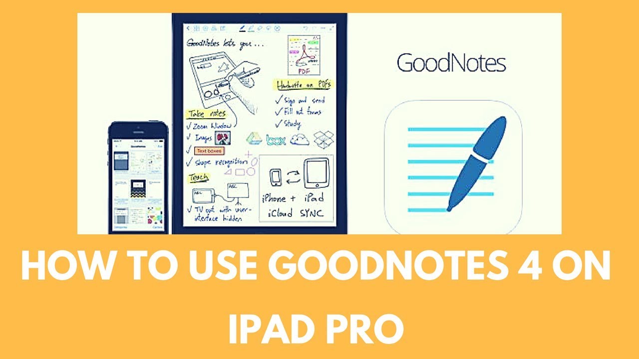 How To Use GoodNotes 4 On IPad Pro YouTube How To Use GoodNotes 4 On IPad Pro YouTube