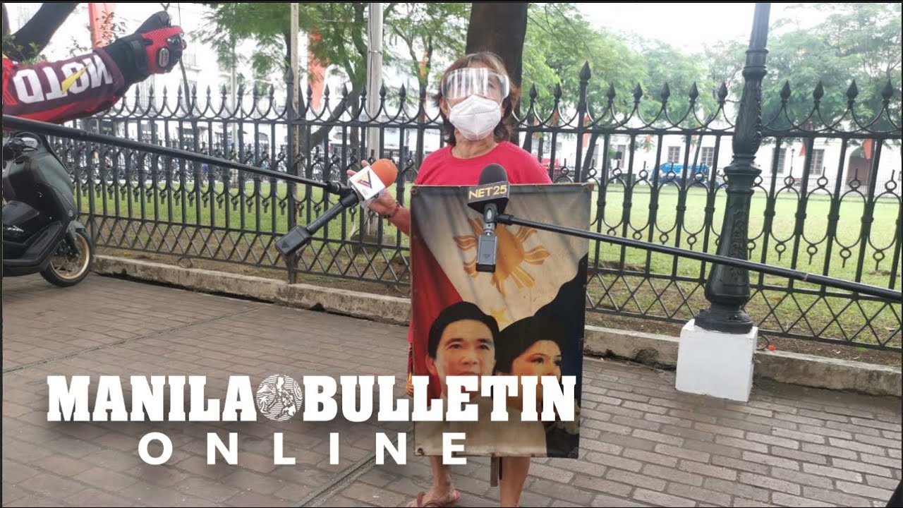 WATCH: Marcos loyalist rally in front of the COMELEC office in ...