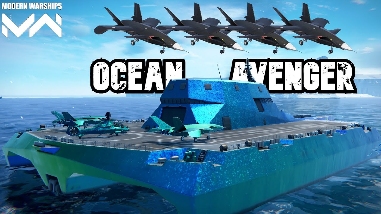 FS Ocean Avenger | Kapal SUPORT CV/ACV TeamWork Ship | Modern Warships ...