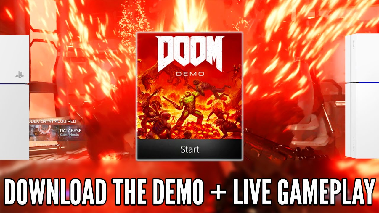 DOOM: HOW TO DOWNLOAD THE DEMO ON PS4 + LIVE GAMEPLAY! - YouTube