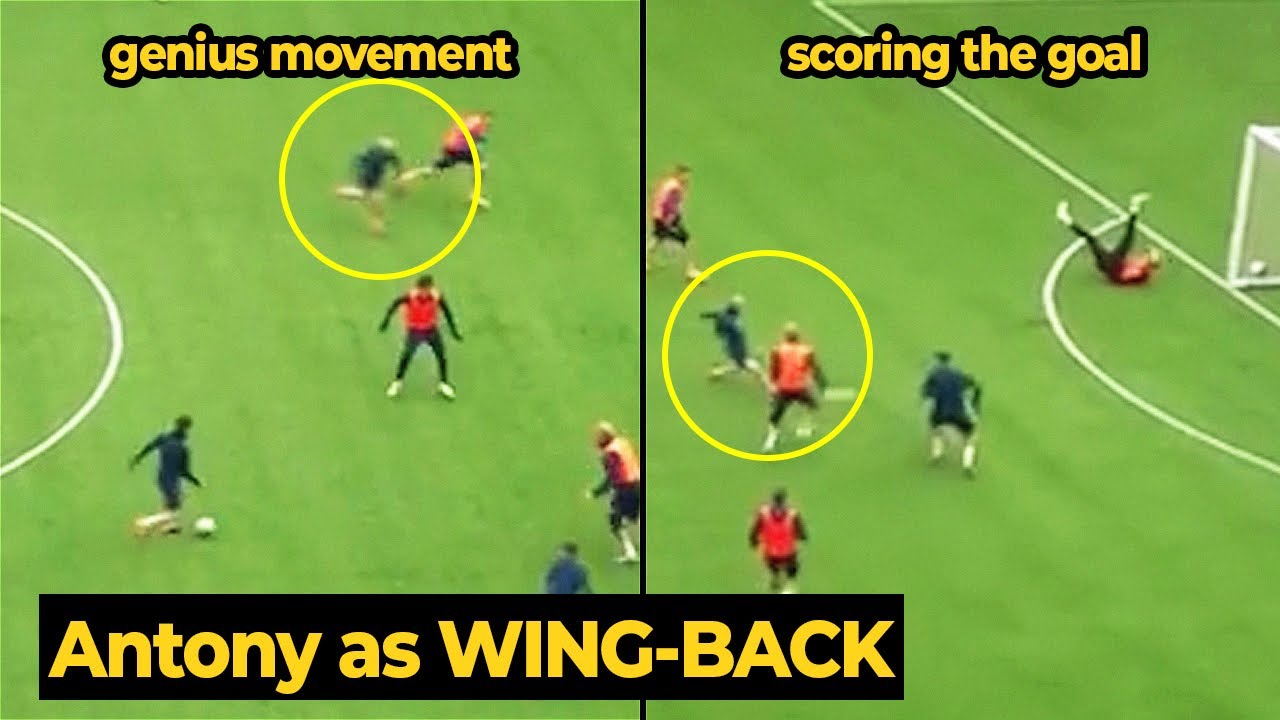 Footage VIRAL seems like Antony was training hard as WING-BACK scoring ...