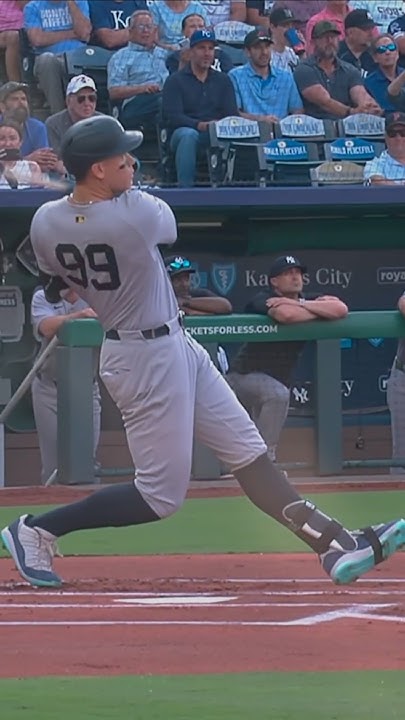 Aaron Judge Hits a 469 ft Home Run vs Royals - YouTube