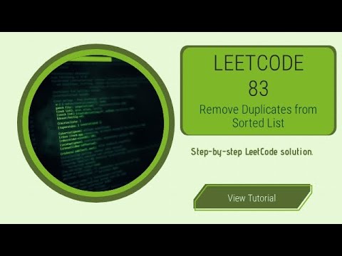 LeetCode 83 | Remove Duplicates from Sorted List | Linked List ...