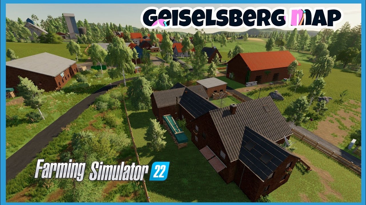 GEISELSBERG 2K22 - NEW MOD MAP: FARMING SIMULATOR 22 *FLY OVER* - YouTube