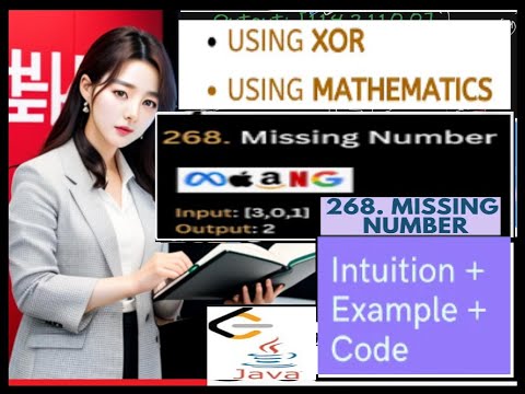 LeetCode 268: Missing Number Java Code | XOR Method & Simple Math Formula | Step-by-Step ...