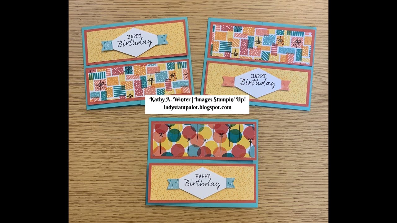 Easy Double Flap Fun Fold Card - YouTube
