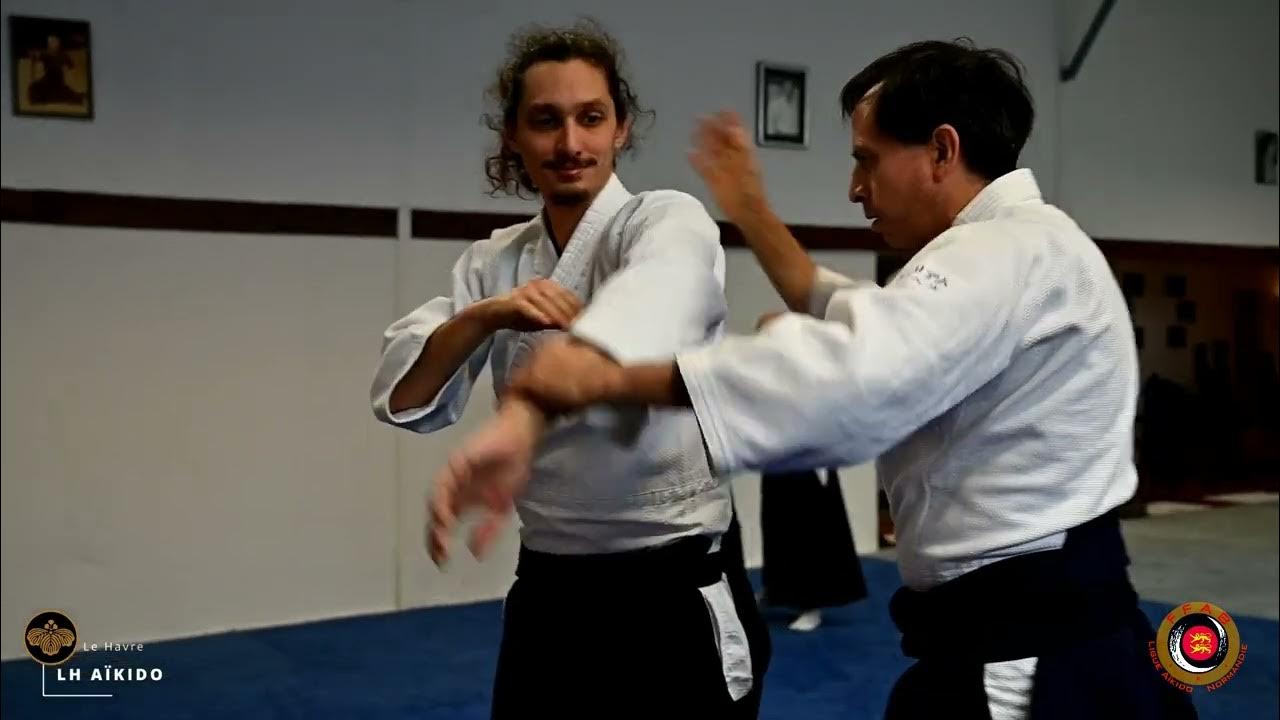 Aïkido : Jean Marc Chamot 7ème dan au Dojo VDB (décembre 2023 2ème partie) - YouTube