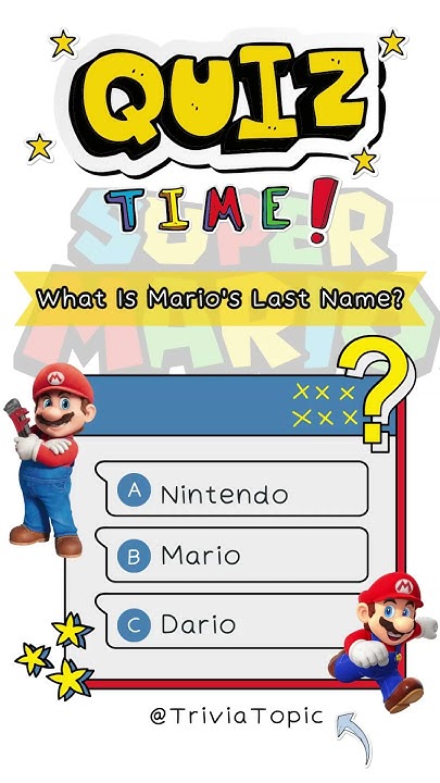 Super Mario Bros Quiz! - YouTube