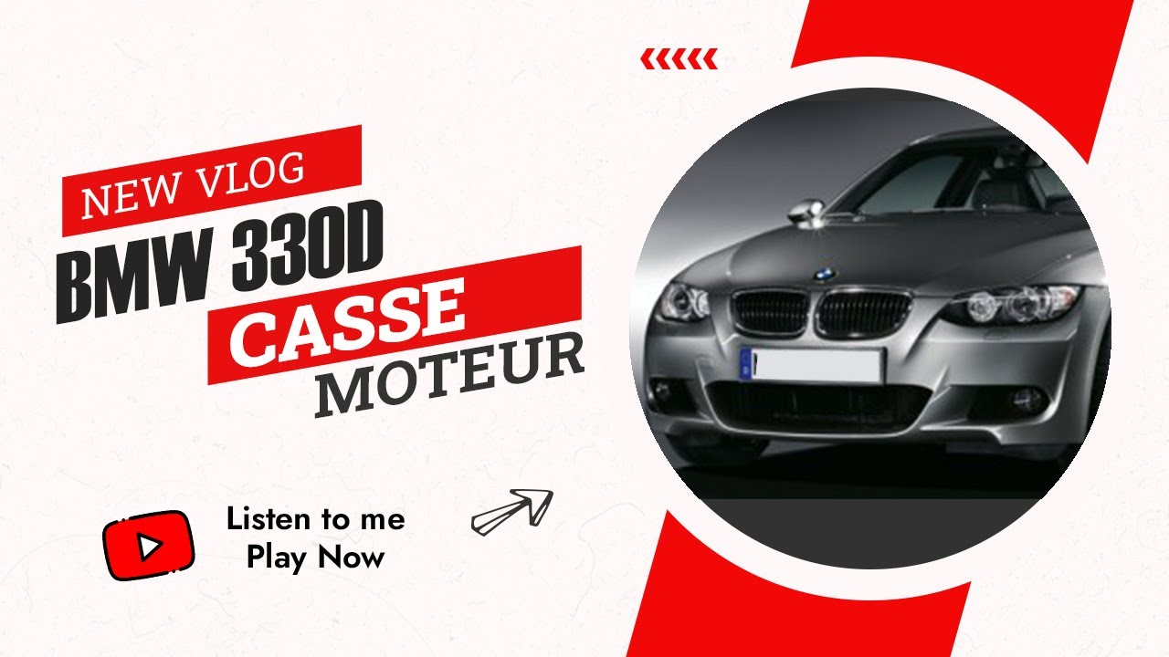 BMW 330 D COUPE CASSE MOTEUR SUITE RUPTURE DE CHAINE REPARATION ...
