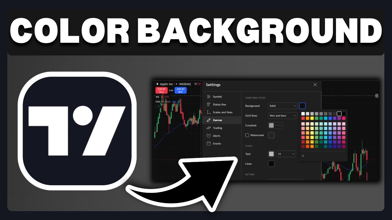 How To Change Background Color In TradingView - Full Guide - YouTube