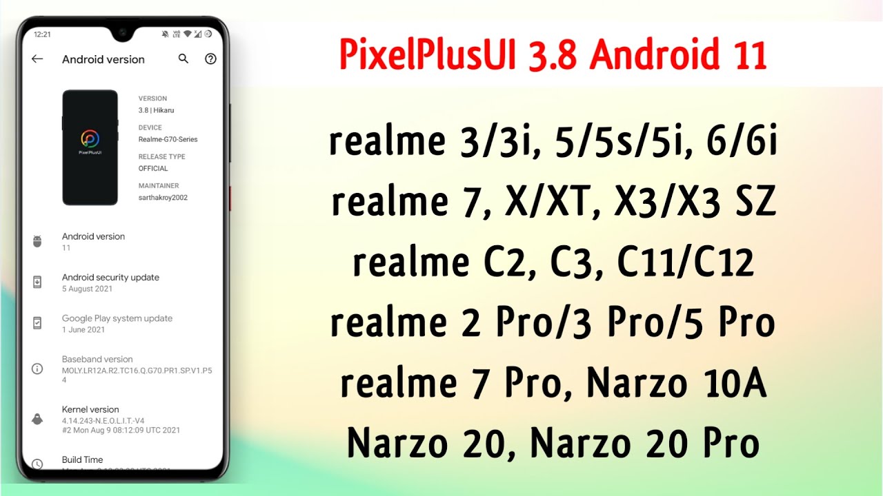 PixelPlusUI 3.8 Android 11 Custom Rom For realme Devices | realme C3 PixelPlusUI 3.8 Update ~ 🔥🔥 ...