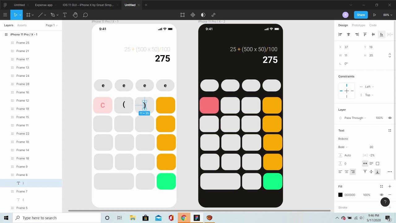 Calculator UI Design -- Speed Art - YouTube