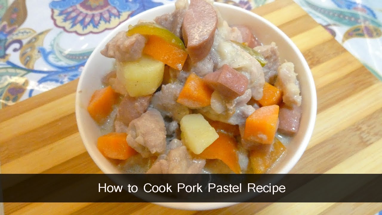 How to Cook Pork Pastel Recipe - YouTube
