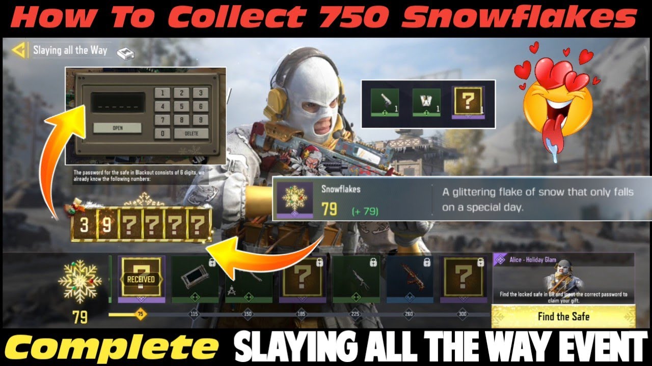 Slaying All The Way Event | How To Collect 750 Snowflakes & Unlock ...