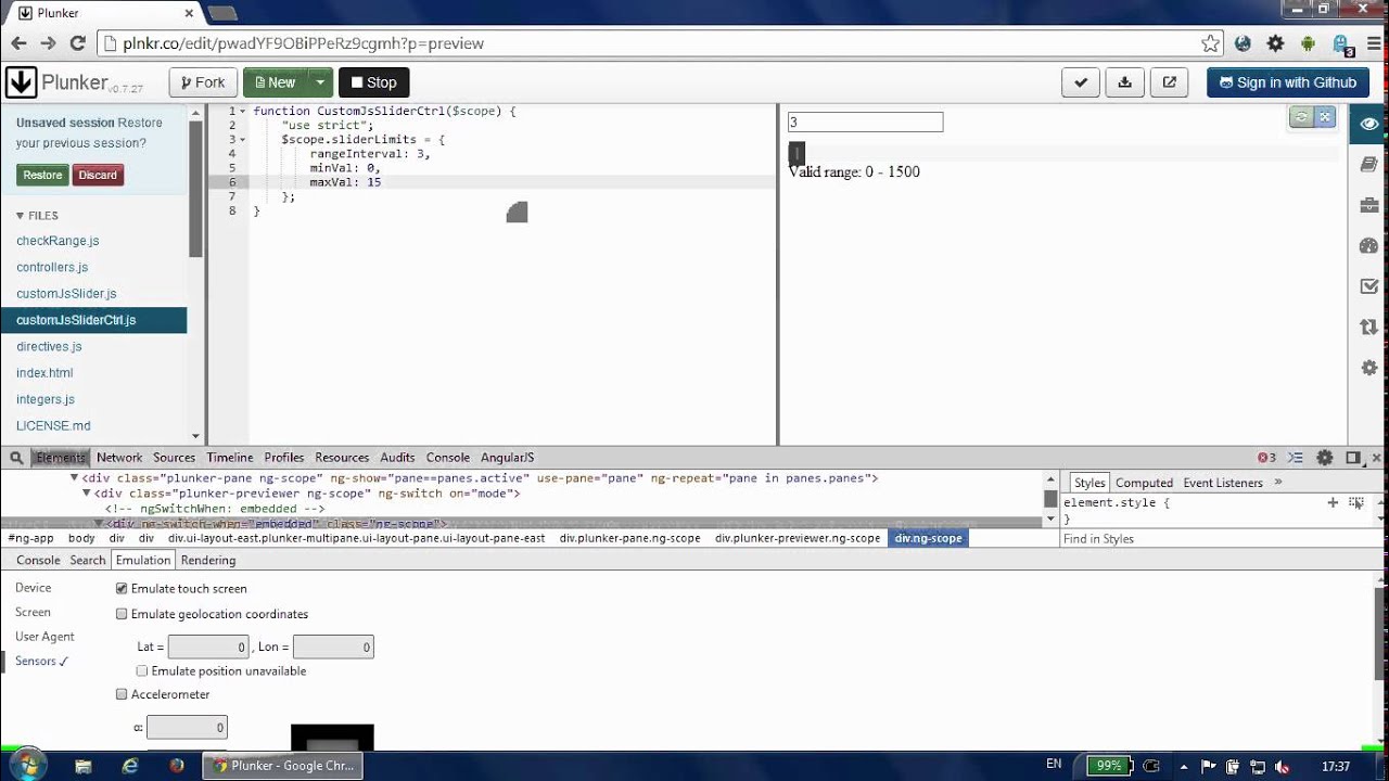 AngularJS Custom Range Slider - YouTube AngularJS Custom Range Slider - YouTube