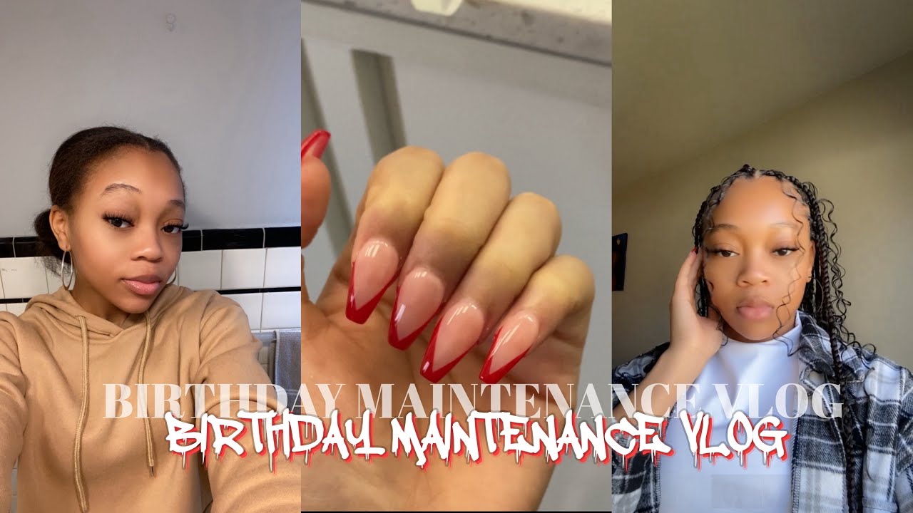 Birthday Maintenance Vlog ️ Hair Lashes Nails Youtube
