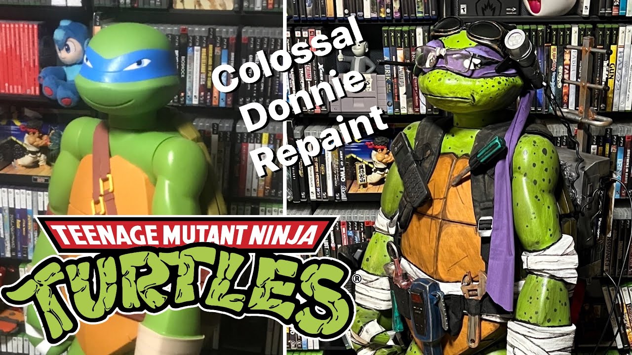 Repaint of Donatello Colossal Ninja Turtle! - YouTube
