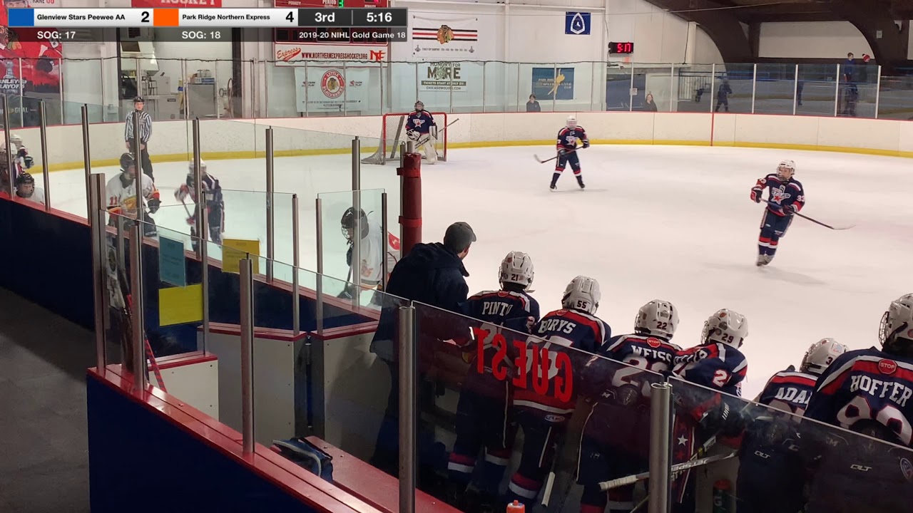 Glenview Stars Peewee AA vs Park Ridge Northern Express 3rd Period 6-4 ...