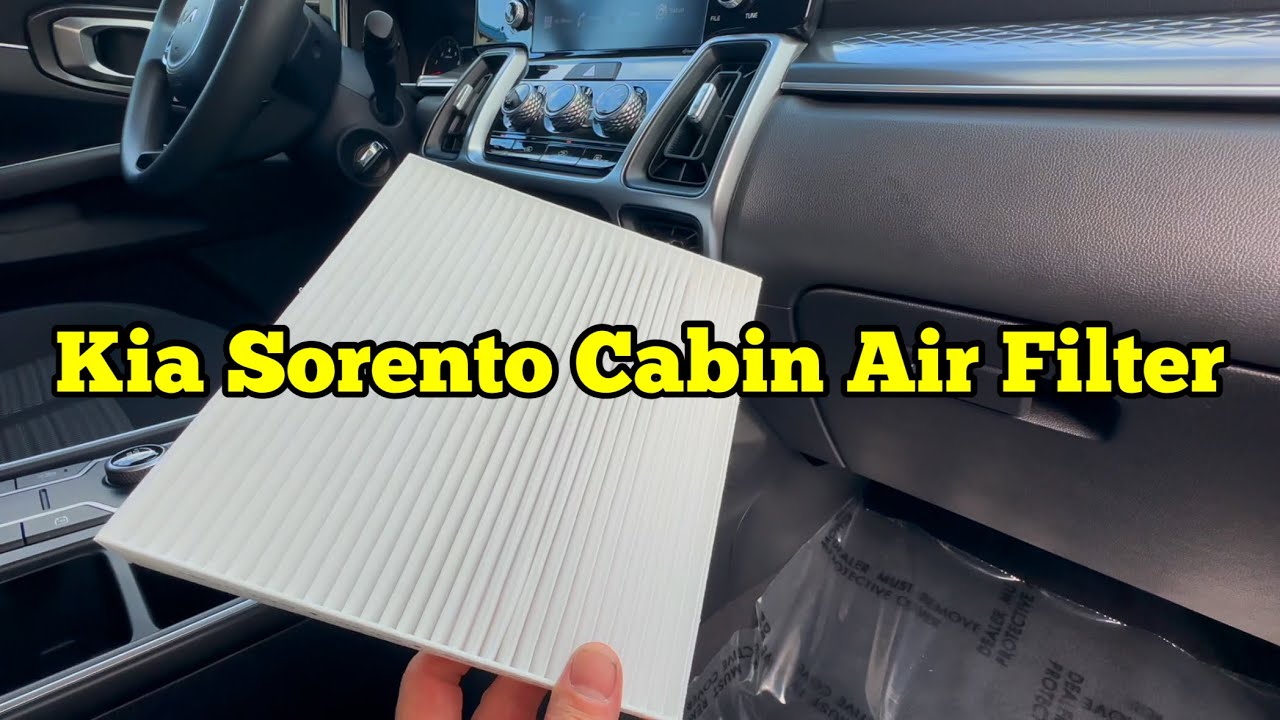 How to change Cabin Air Filter Kia Sorento 2021-2025 - YouTube