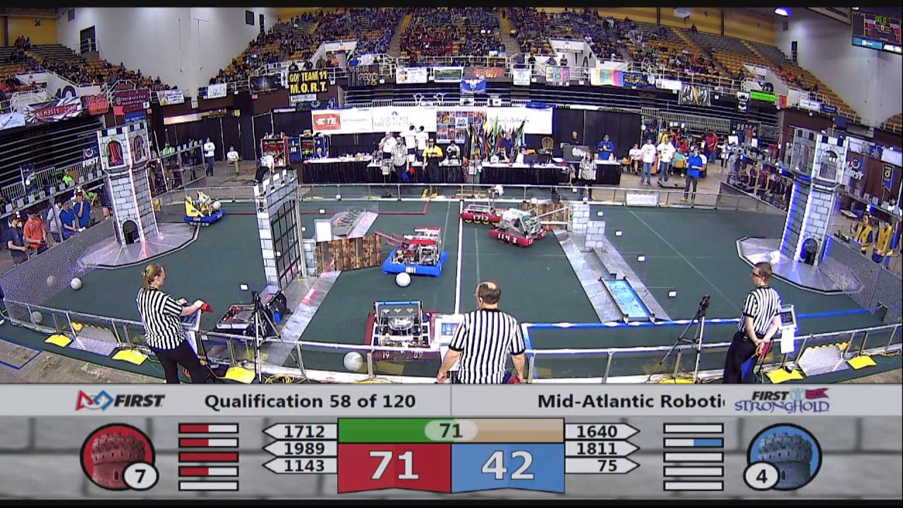 Q58 - Mid-Atlantic Robotics District Championship - YouTube