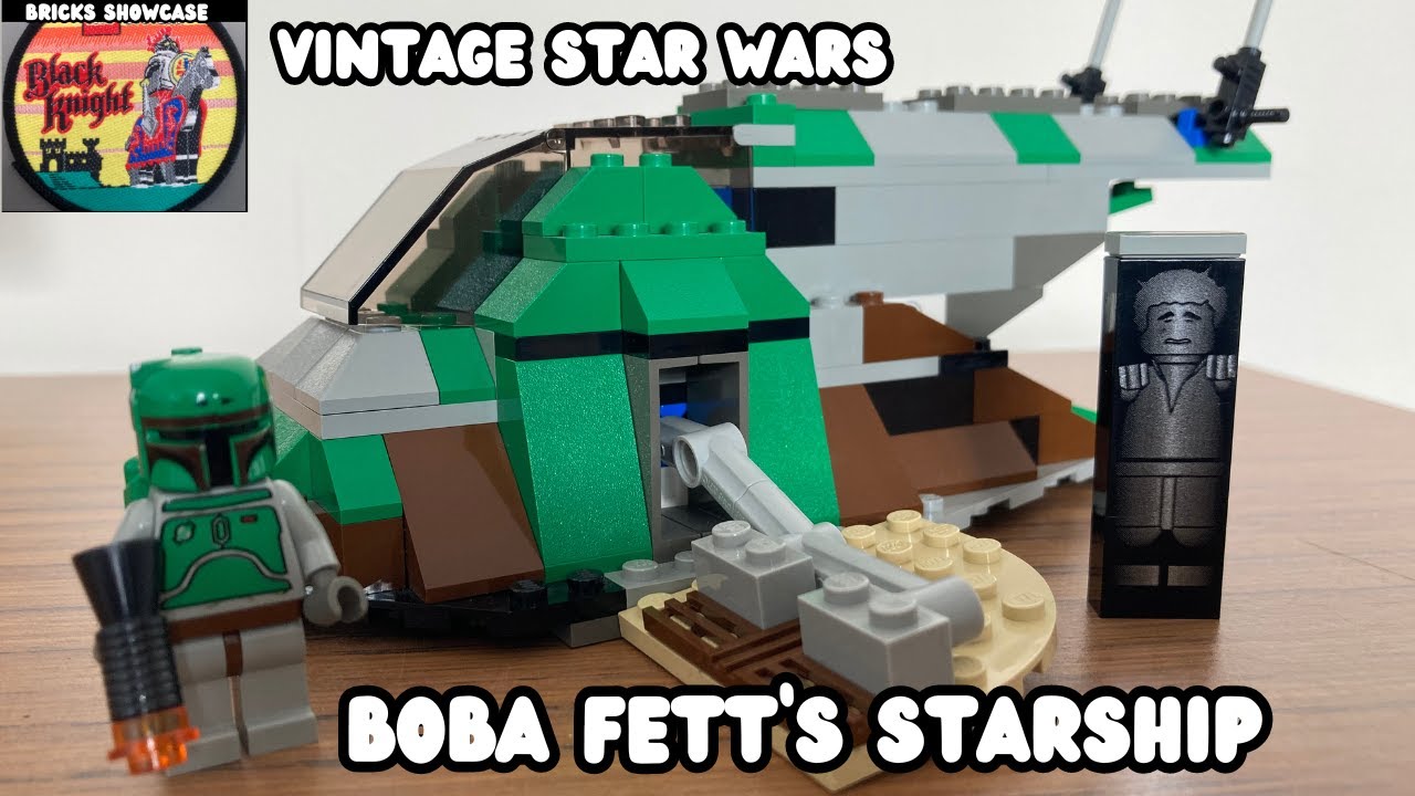 Bricks Showcase review Vintage 2000 LEGO Star Wars set 7144 Boba Fett’s ...